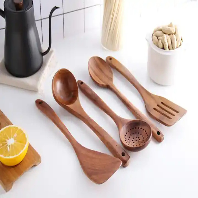 Non-Stick Kitchen Acacia Wood Cooking Tools Set – Durable, Eco-Friendly ...