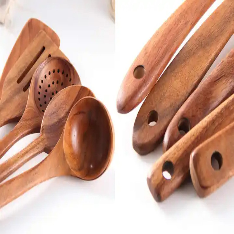 Non-Stick Kitchen Acacia Wood Cooking Tools Set – Durable, Eco-Friendly ...