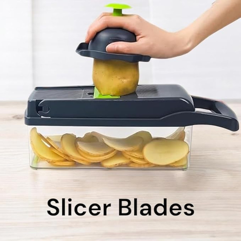16-in-1 Multifunctional Fruit & Vegetable Slicer, Dicer, Shredder ...